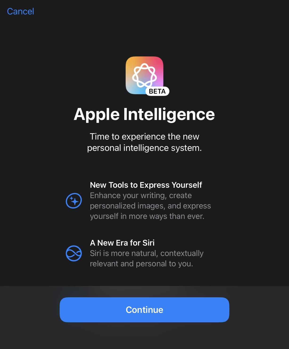 在iPad上开始试用苹果AI（AppleIntelligence）